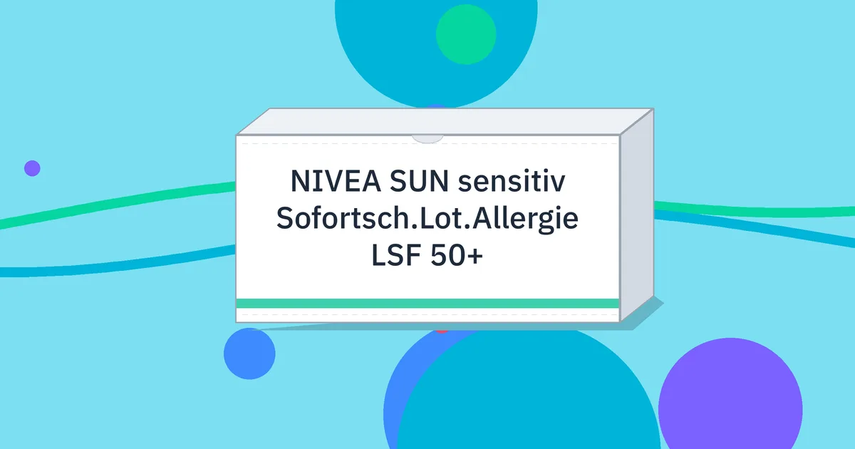 Symbolbild: Packung mit der Aufschrift NIVEA SUN sensitiv Sofortsch.Lot.Allergie LSF 50+ (PZN 15460345) – Verfügbarkeit und Bezug in Apotheken in Frankfurt am Main