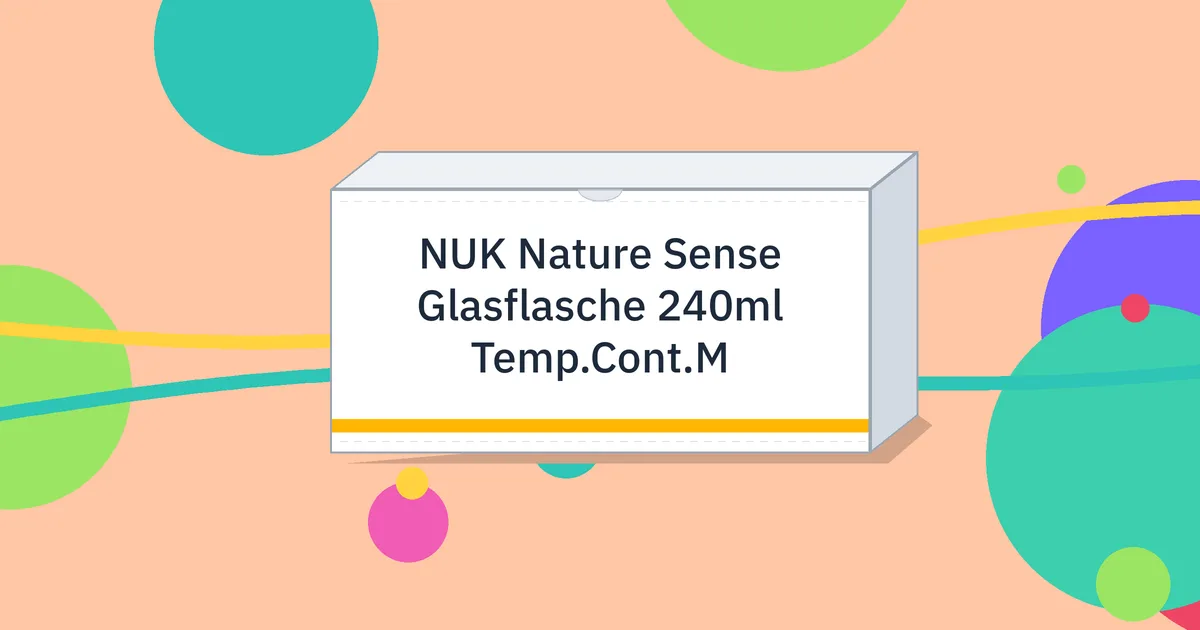 Symbolbild: Packung mit der Aufschrift NUK Nature Sense Glasflasche 240ml Temp.Cont.M (PZN 16564868) – Verfügbarkeit und Bezug in Apotheken in Frankfurt am Main