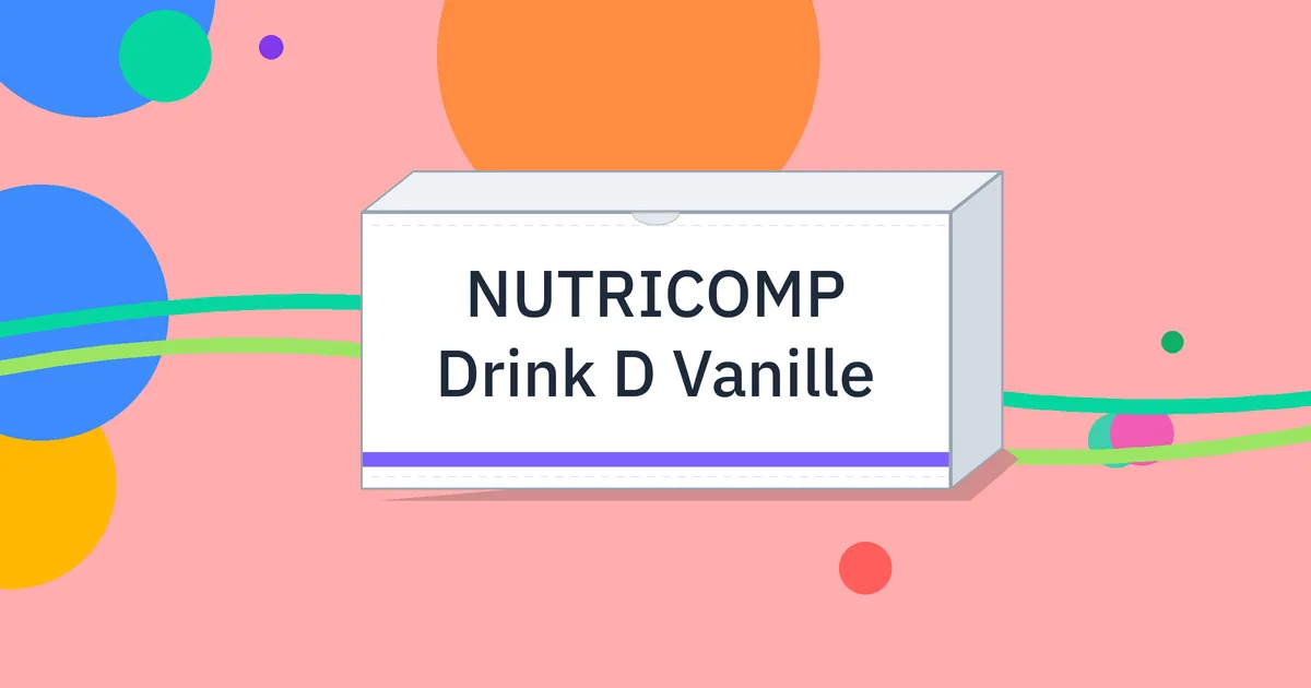 Symbolbild: Packung mit der Aufschrift NUTRICOMP Drink D Vanille (PZN 15734831) – Verfügbarkeit und Bezug in Apotheken in Frankfurt am Main