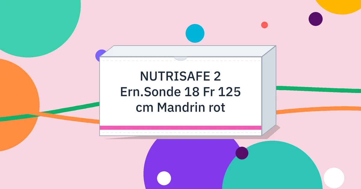 Symbolbild: Packung mit der Aufschrift NUTRISAFE 2 Ern.Sonde 18 Fr 125 cm Mandrin rot (PZN 12907573) – Verfügbarkeit und Bezug in Apotheken in Frankfurt am Main