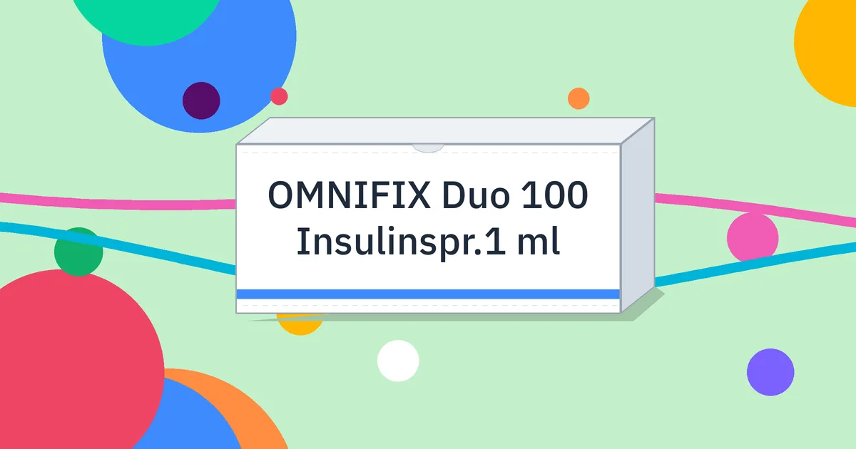 Symbolbild: Packung mit der Aufschrift OMNIFIX Duo 100 Insulinspr.1 ml (PZN 01349035) – Verfügbarkeit und Bezug in Apotheken in Frankfurt am Main