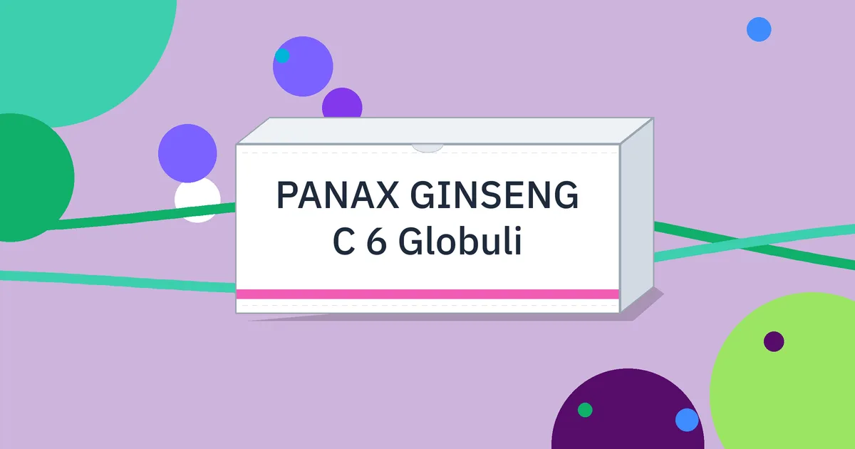 Symbolbild: Packung mit der Aufschrift PANAX GINSENG C 6 Globuli (PZN 19716959) – Verfügbarkeit und Bezug in Apotheken in Frankfurt am Main