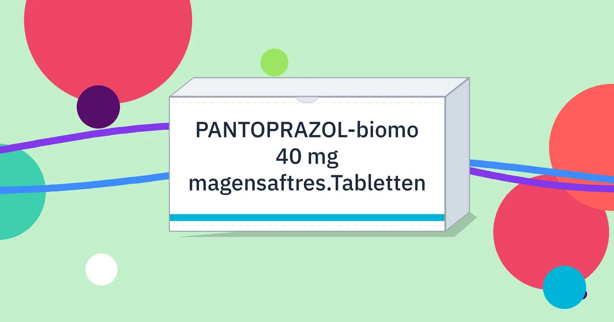 Symbolbild: Packung mit der Aufschrift PANTOPRAZOL-biomo 40 mg magensaftres.Tabletten (PZN 00294711) – Verfügbarkeit und Bezug in Apotheken in Frankfurt am Main