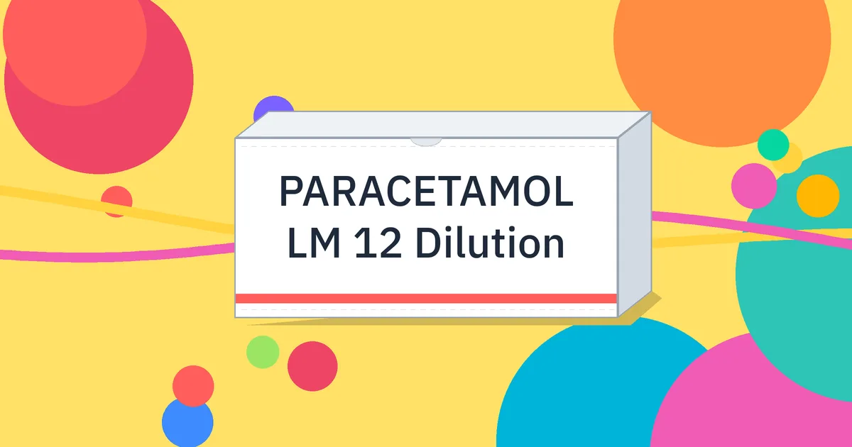 Symbolbild: Packung mit der Aufschrift PARACETAMOL LM 12 Dilution (PZN 12976315) – Verfügbarkeit und Bezug in Apotheken in Frankfurt am Main
