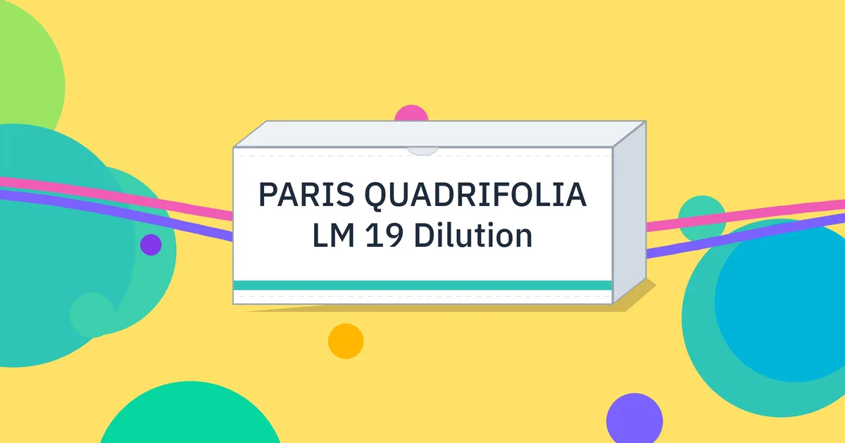 Symbolbild: Packung mit der Aufschrift PARIS QUADRIFOLIA LM 19 Dilution (PZN 13631937) – Verfügbarkeit und Bezug in Apotheken in Frankfurt am Main