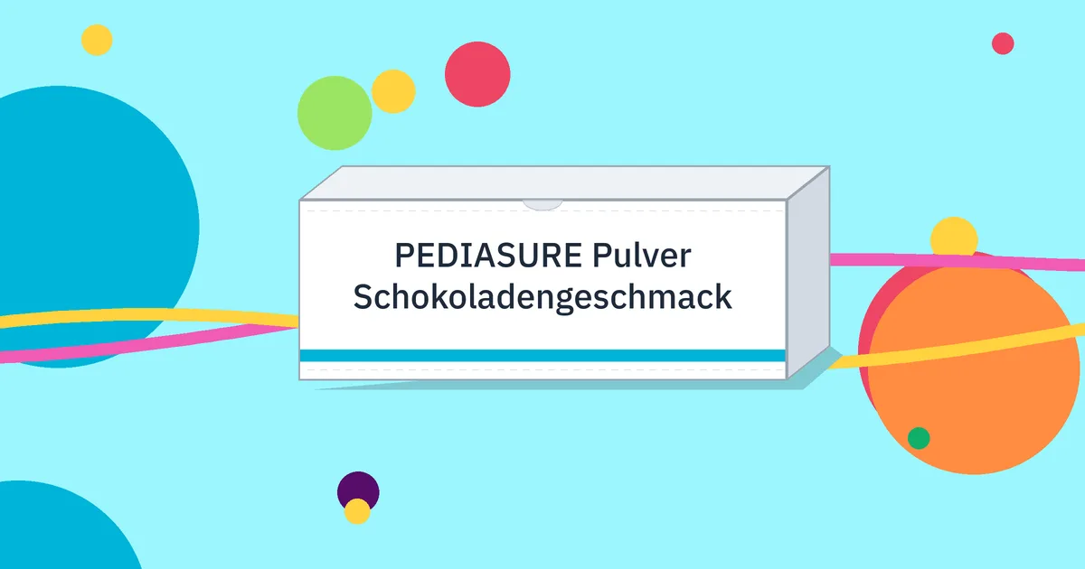Symbolbild: Packung mit der Aufschrift PEDIASURE Pulver Schokoladengeschmack (PZN 18850756) – Verfügbarkeit und Bezug in Apotheken in Frankfurt am Main