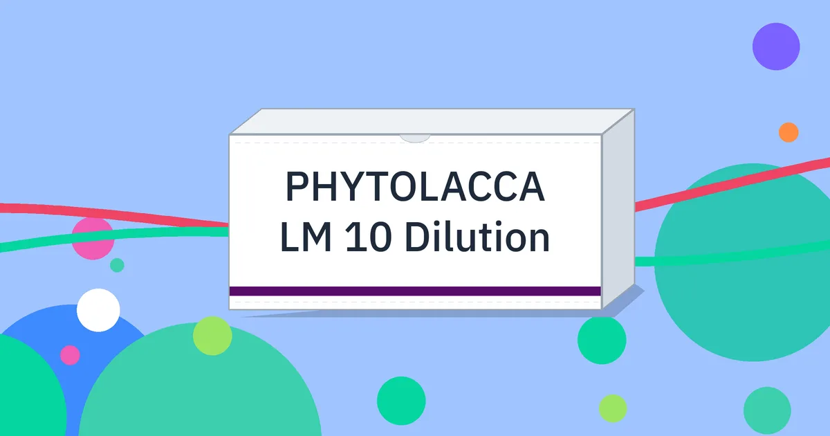 Symbolbild: Packung mit der Aufschrift PHYTOLACCA LM 10 Dilution (PZN 13036229) – Verfügbarkeit und Bezug in Apotheken in Frankfurt am Main