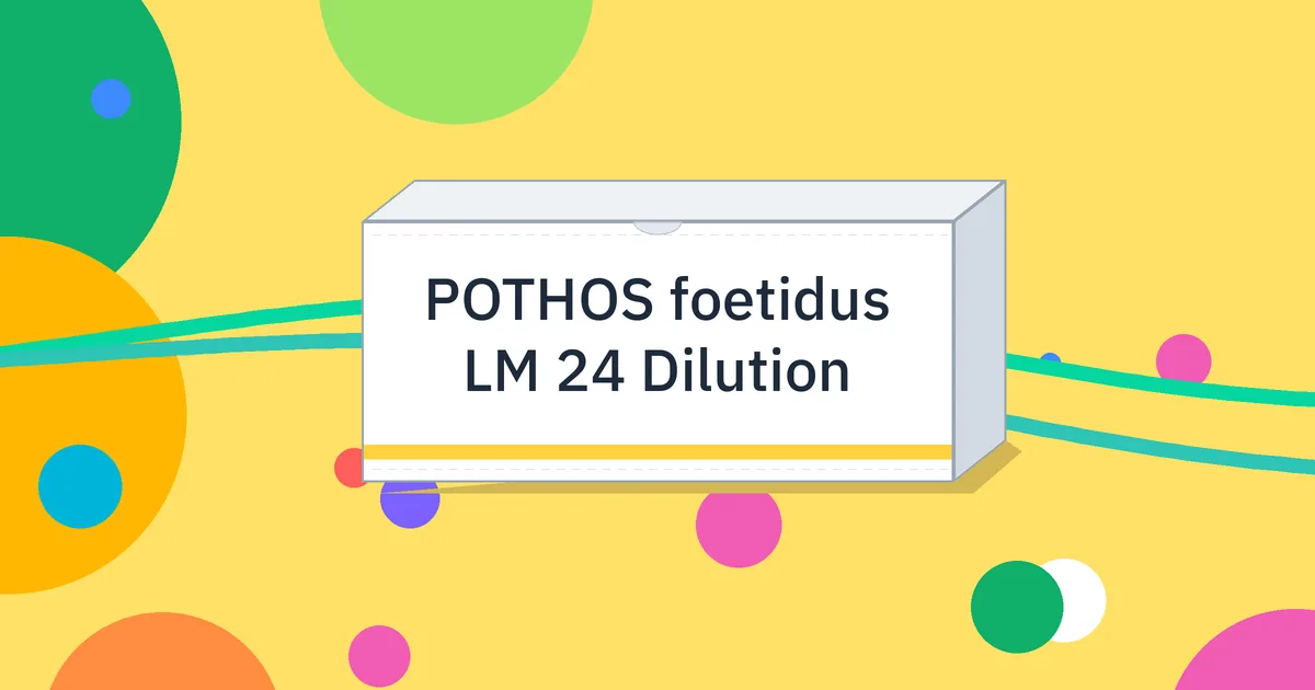 Symbolbild: Packung mit der Aufschrift POTHOS foetidus LM 24 Dilution (PZN 13666261) – Verfügbarkeit und Bezug in Apotheken in Frankfurt am Main