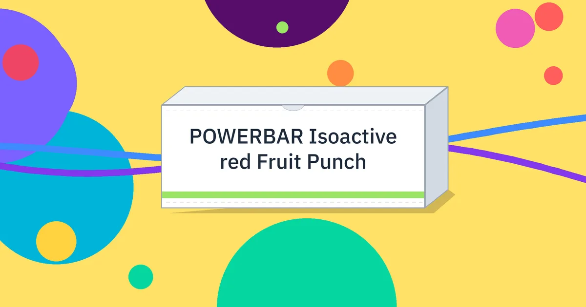 Symbolbild: Packung mit der Aufschrift POWERBAR Isoactive red Fruit Punch (PZN 15303284) – Verfügbarkeit und Bezug in Apotheken in Frankfurt am Main