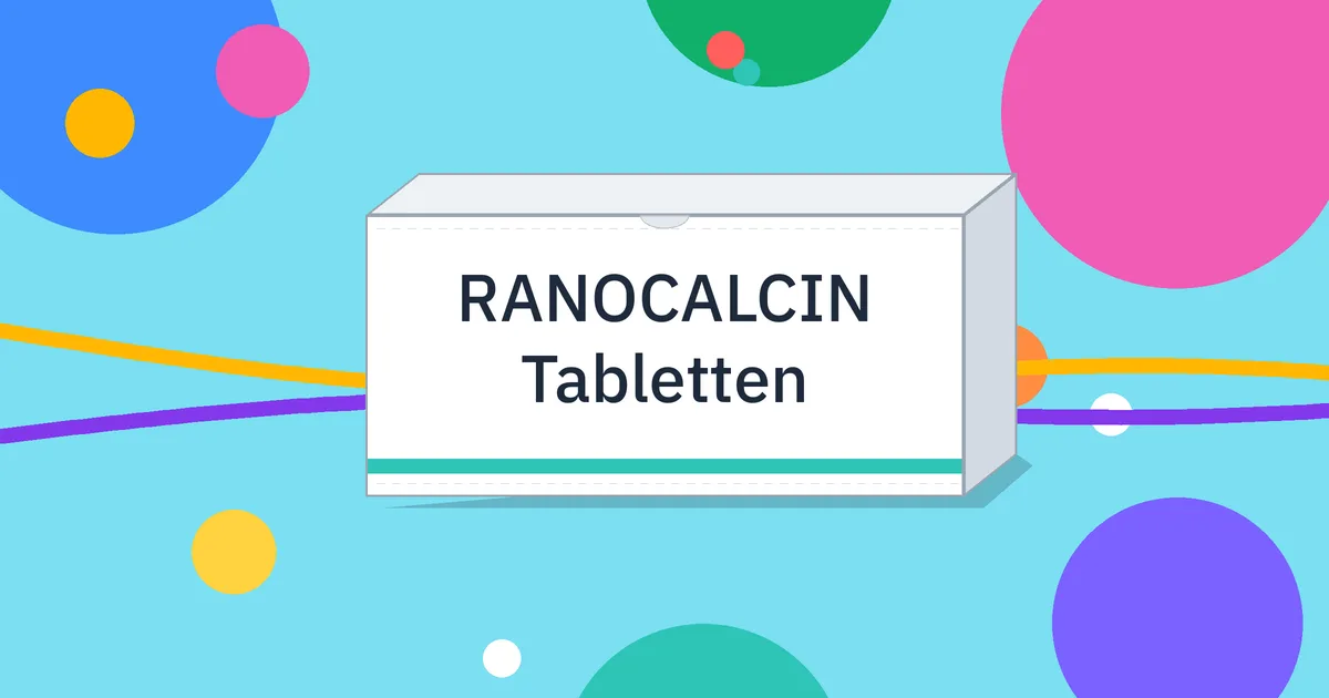 Symbolbild: Packung mit der Aufschrift RANOCALCIN Tabletten (PZN 10098827) – Verfügbarkeit und Bezug in Apotheken in Frankfurt am Main