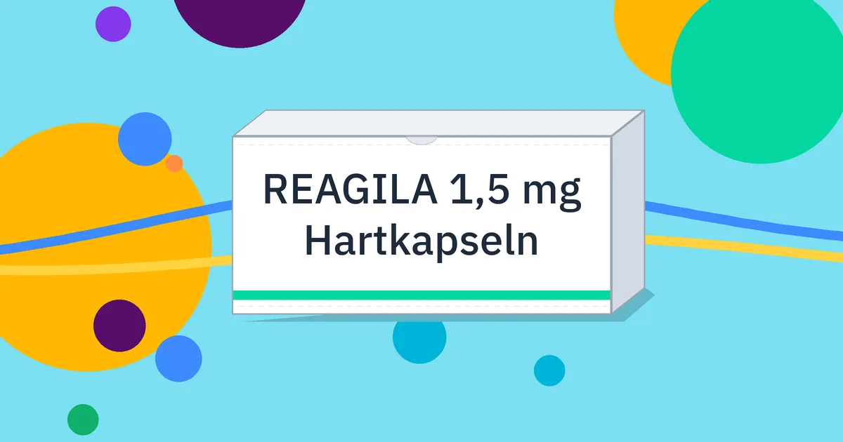 Symbolbild: Packung mit der Aufschrift REAGILA 1,5 mg Hartkapseln (PZN 15882508) – Verfügbarkeit und Bezug in Apotheken in Frankfurt am Main
