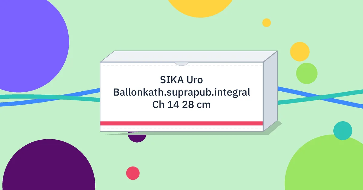 Symbolbild: Packung mit der Aufschrift SIKA Uro Ballonkath.suprapub.integral Ch 14 28 cm (PZN 03404749) – Verfügbarkeit und Bezug in Apotheken in Frankfurt am Main