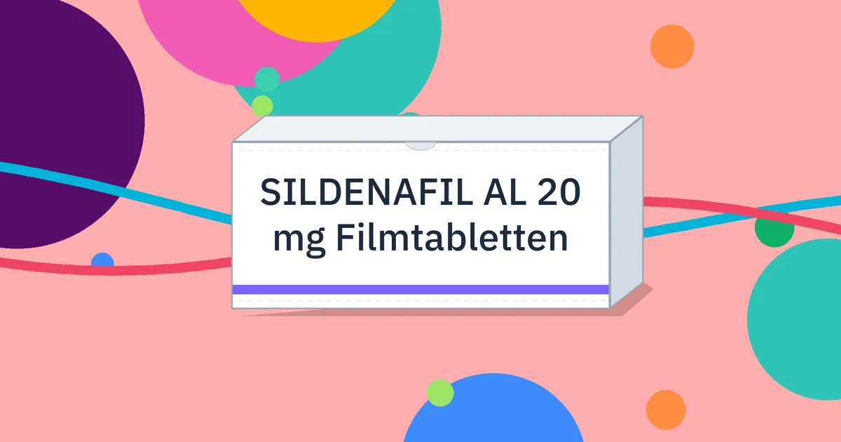 Symbolbild: Packung mit der Aufschrift SILDENAFIL AL 20 mg Filmtabletten (PZN 11893917) – Verfügbarkeit und Bezug in Apotheken in Frankfurt am Main