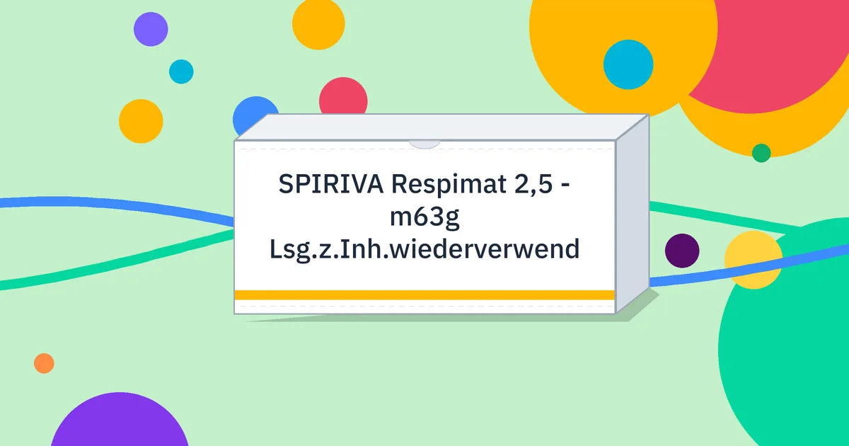 Symbolbild: Packung mit der Aufschrift SPIRIVA Respimat 2,5 -m63g Lsg.z.Inh.wiederverwend (PZN 16023405) – Verfügbarkeit und Bezug in Apotheken in Frankfurt am Main