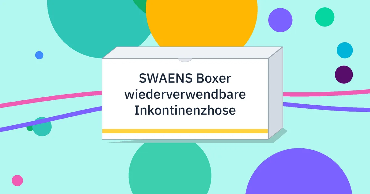 Symbolbild: Packung mit der Aufschrift SWAENS Boxer wiederverwendbare Inkontinenzhose (PZN 11139698) – Verfügbarkeit und Bezug in Apotheken in Frankfurt am Main