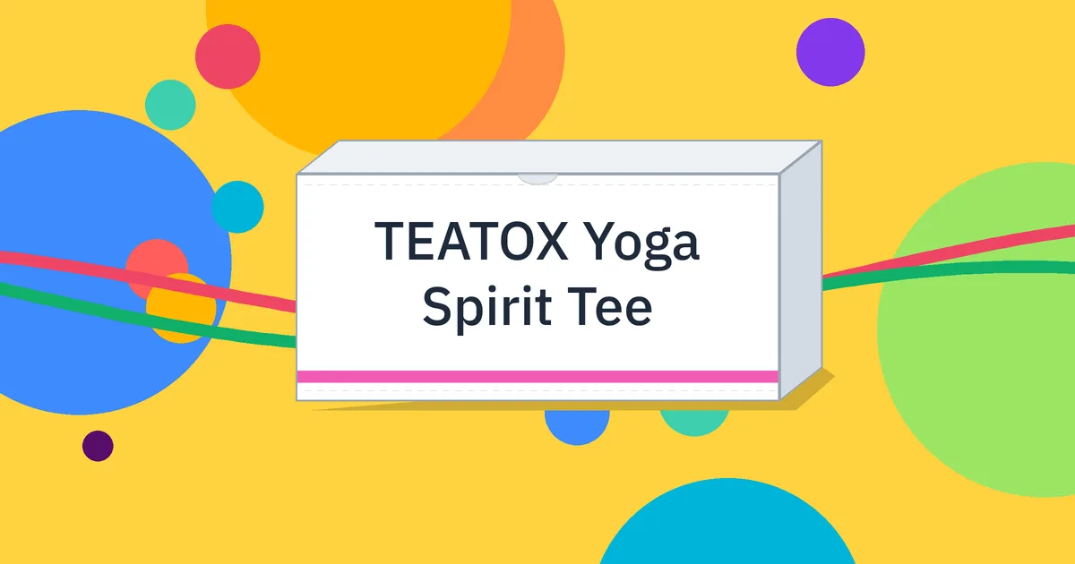 Symbolbild: Packung mit der Aufschrift TEATOX Yoga Spirit Tee (PZN 13864593) – Verfügbarkeit und Bezug in Apotheken in Frankfurt am Main
