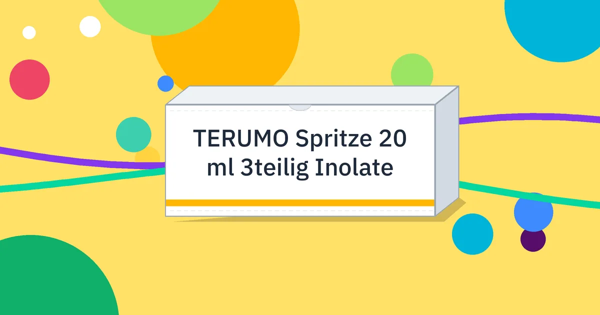 Symbolbild: Packung mit der Aufschrift TERUMO Spritze 20 ml 3teilig Inolate (PZN 04199659) – Verfügbarkeit und Bezug in Apotheken in Frankfurt am Main