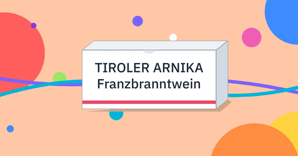 Symbolbild: Packung mit der Aufschrift TIROLER ARNIKA Franzbranntwein (PZN 13333795) – Verfügbarkeit und Bezug in Apotheken in Frankfurt am Main