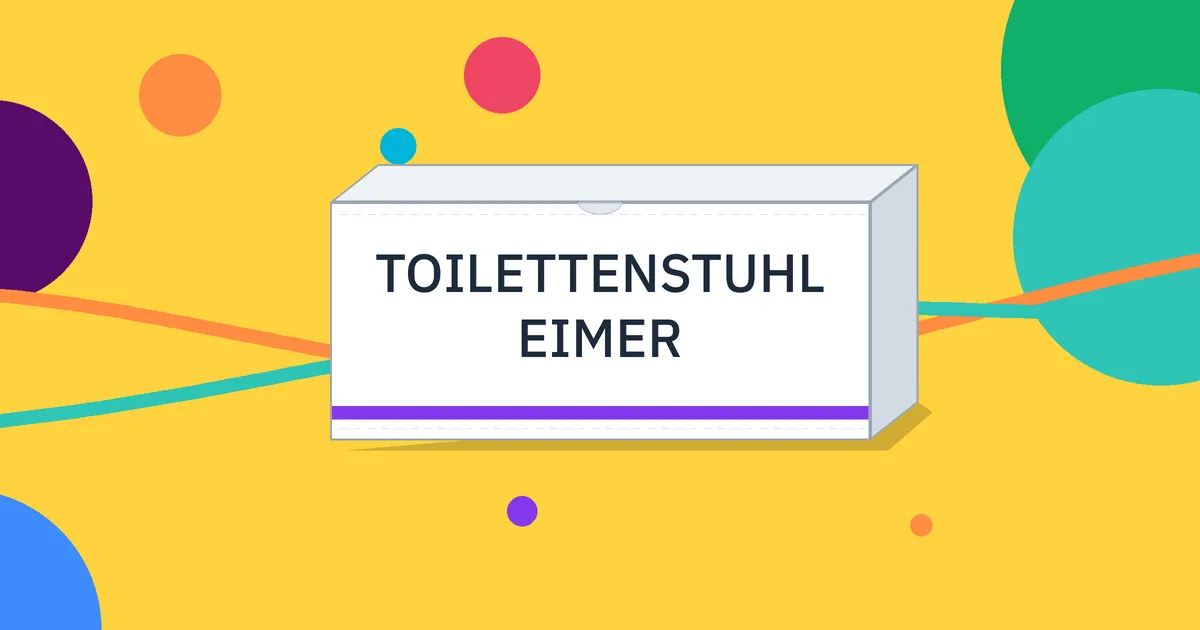 Symbolbild: Packung mit der Aufschrift TOILETTENSTUHL EIMER (PZN 00394111) – Verfügbarkeit und Bezug in Apotheken in Frankfurt am Main