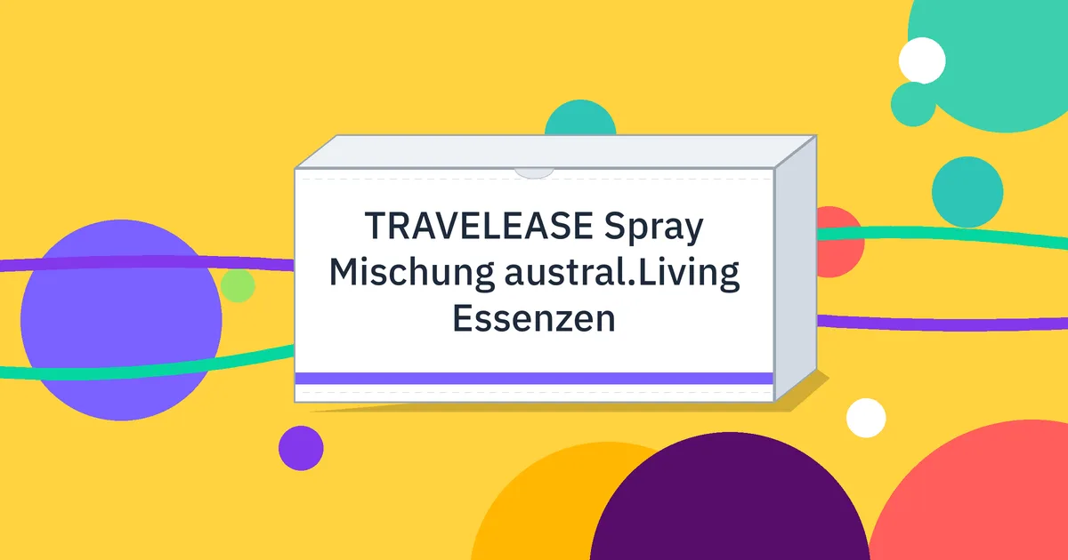 Symbolbild: Packung mit der Aufschrift TRAVELEASE Spray Mischung austral.Living Essenzen (PZN 05012692) – Verfügbarkeit und Bezug in Apotheken in Frankfurt am Main