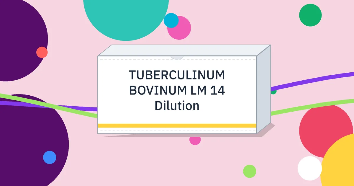 Symbolbild: Packung mit der Aufschrift TUBERCULINUM BOVINUM LM 14 Dilution (PZN 13253961) – Verfügbarkeit und Bezug in Apotheken in Frankfurt am Main