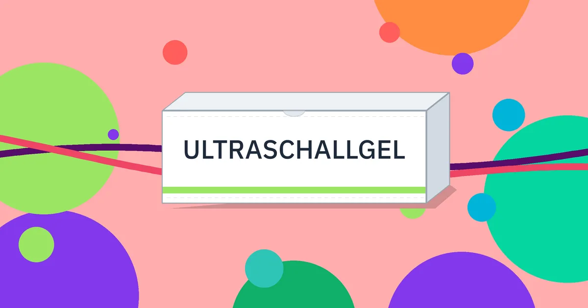 Symbolbild: Packung mit der Aufschrift ULTRASCHALLGEL (PZN 01669610) – Verfügbarkeit und Bezug in Apotheken in Frankfurt am Main