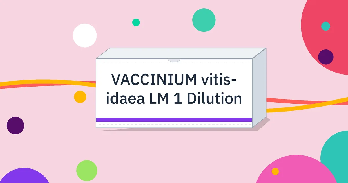 Symbolbild: Packung mit der Aufschrift VACCINIUM vitis-idaea LM 1 Dilution (PZN 13260501) – Verfügbarkeit und Bezug in Apotheken in Frankfurt am Main