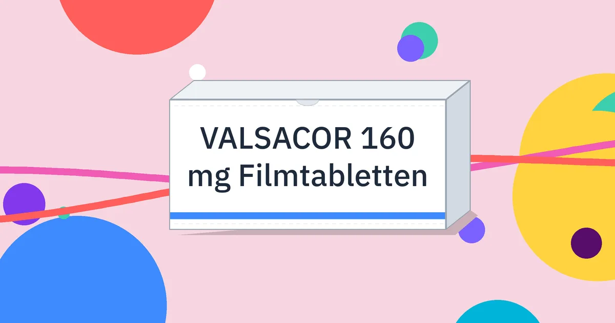 Symbolbild: Packung mit der Aufschrift VALSACOR 160 mg Filmtabletten (PZN 09269643) – Verfügbarkeit und Bezug in Apotheken in Frankfurt am Main