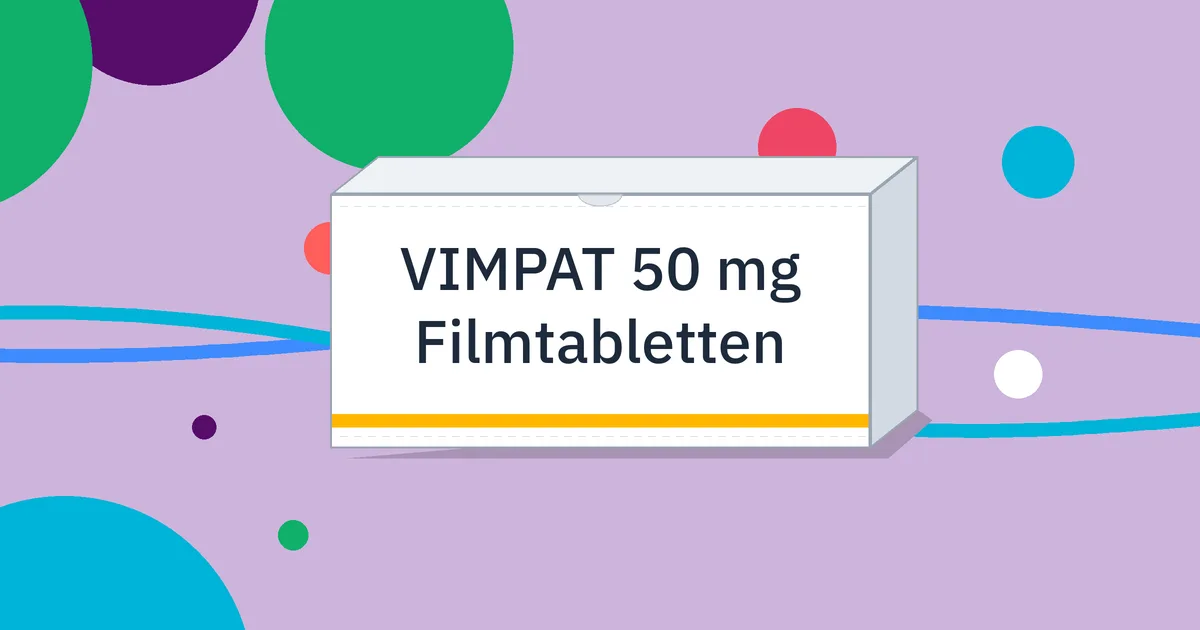 Symbolbild: Packung mit der Aufschrift VIMPAT 50 mg Filmtabletten (PZN 06145047) – Verfügbarkeit und Bezug in Apotheken in Frankfurt am Main