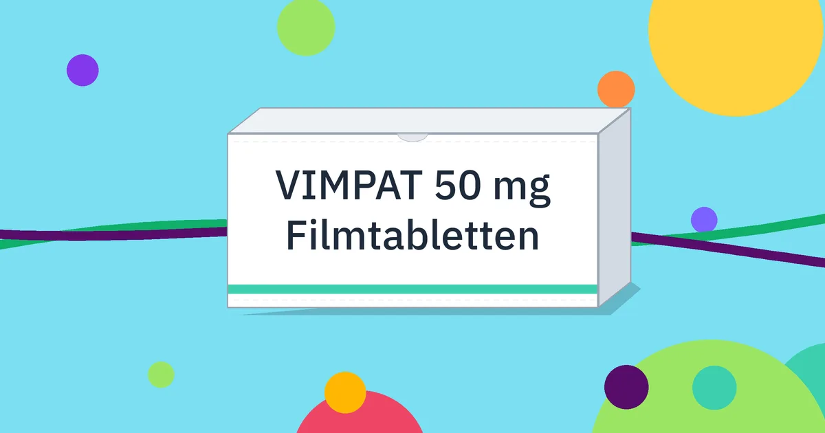 Symbolbild: Packung mit der Aufschrift VIMPAT 50 mg Filmtabletten (PZN 19275171) – Verfügbarkeit und Bezug in Apotheken in Frankfurt am Main