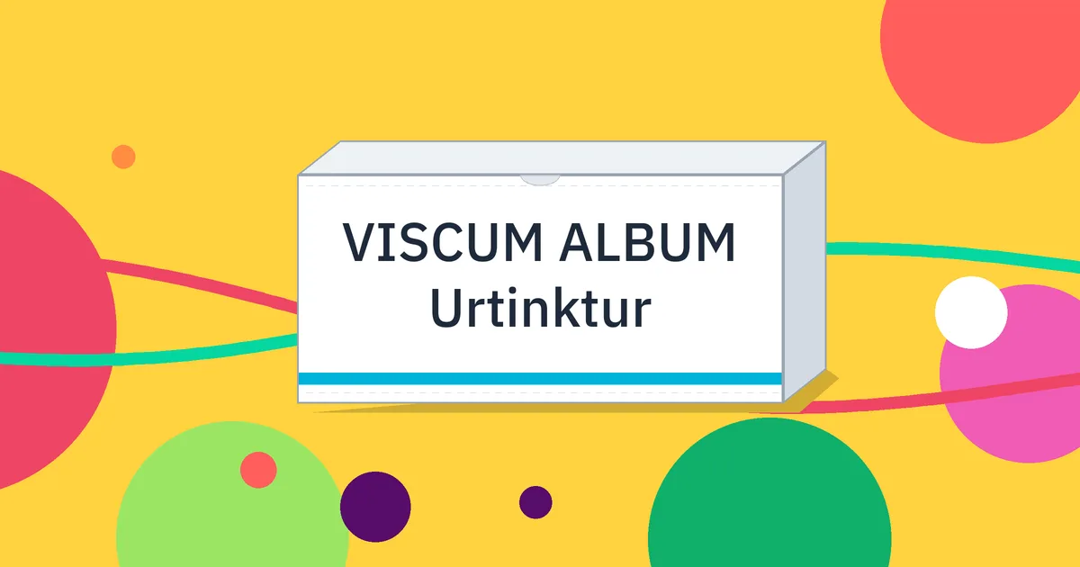 Symbolbild: Packung mit der Aufschrift VISCUM ALBUM Urtinktur (PZN 02128299) – Verfügbarkeit und Bezug in Apotheken in Frankfurt am Main