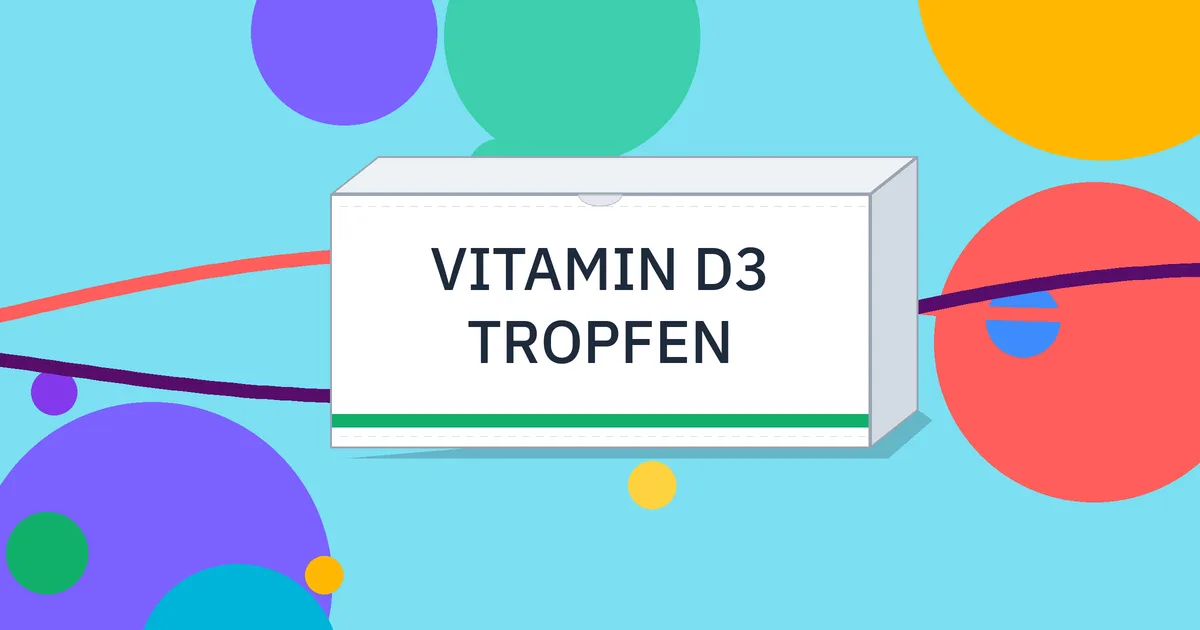 Symbolbild: Packung mit der Aufschrift VITAMIN D3 TROPFEN (PZN 11870218) – Verfügbarkeit und Bezug in Apotheken in Frankfurt am Main