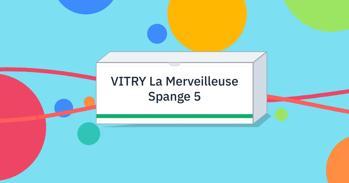 Symbolbild: Packung mit der Aufschrift VITRY La Merveilleuse Spange 5 (PZN 19066697) – Verfügbarkeit und Bezug in Apotheken in Frankfurt am Main
