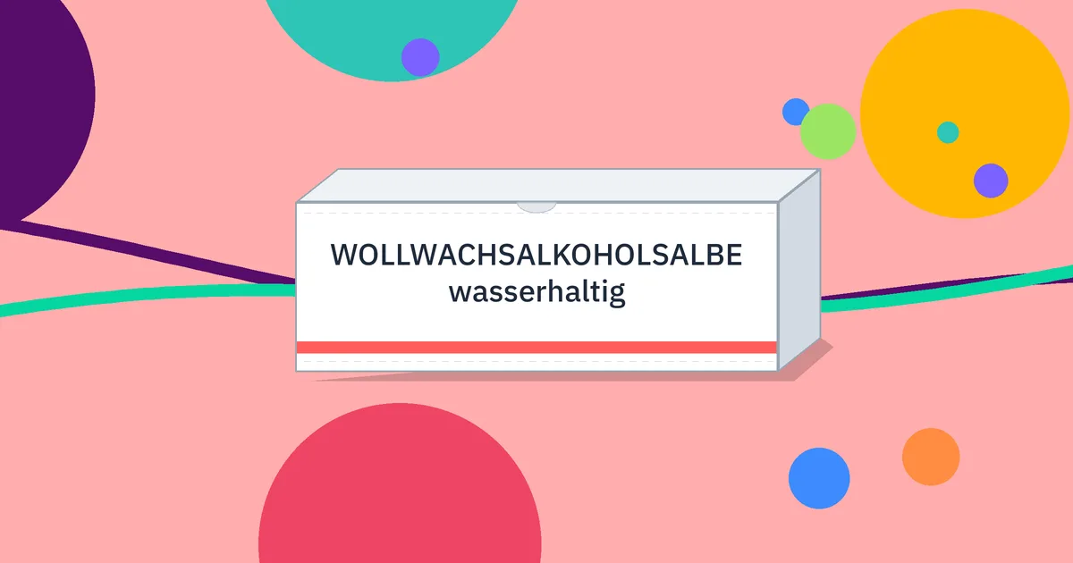 Symbolbild: Packung mit der Aufschrift WOLLWACHSALKOHOLSALBE wasserhaltig (PZN 18088171) – Verfügbarkeit und Bezug in Apotheken in Frankfurt am Main