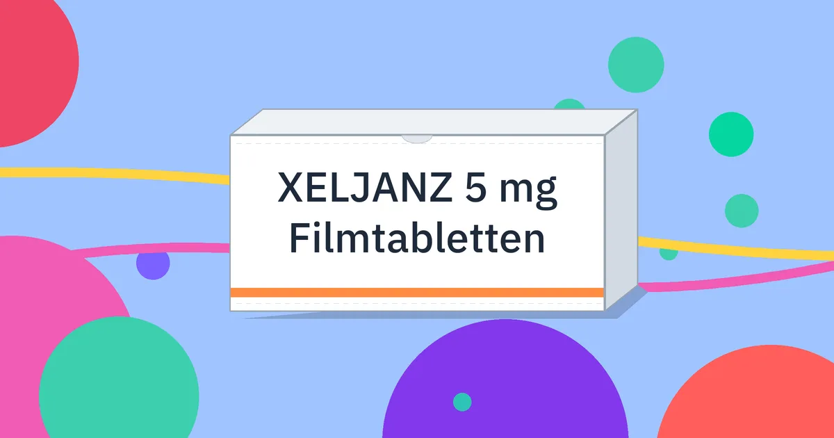 Symbolbild: Packung mit der Aufschrift XELJANZ 5 mg Filmtabletten (PZN 17524115) – Verfügbarkeit und Bezug in Apotheken in Frankfurt am Main
