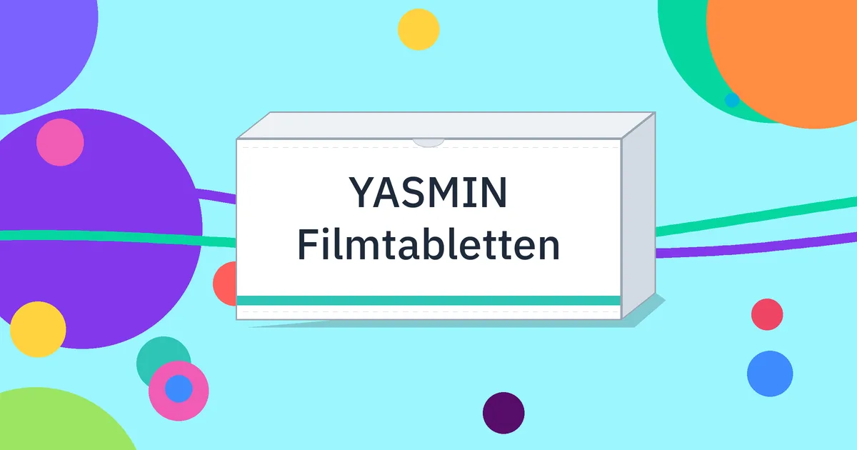 Symbolbild: Packung mit der Aufschrift YASMIN Filmtabletten (PZN 09188979) – Verfügbarkeit und Bezug in Apotheken in Frankfurt am Main