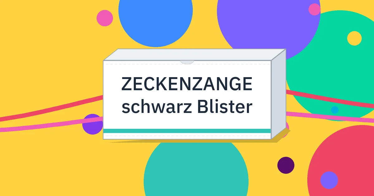 Symbolbild: Packung mit der Aufschrift ZECKENZANGE schwarz Blister (PZN 01599453) – Verfügbarkeit und Bezug in Apotheken in Frankfurt am Main
