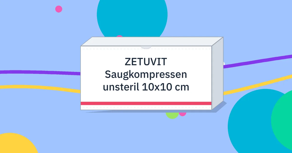 Symbolbild: Packung mit der Aufschrift ZETUVIT Saugkompressen unsteril 10x10 cm (PZN 18231088) – Verfügbarkeit und Bezug in Apotheken in Frankfurt am Main