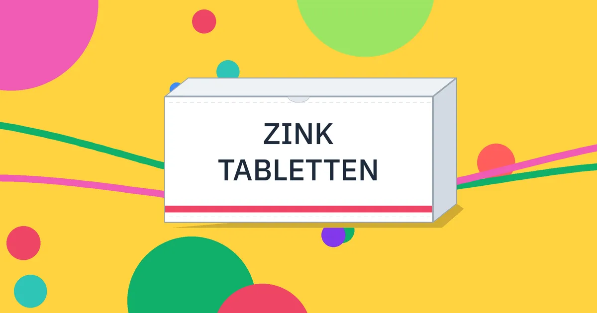 Symbolbild: Packung mit der Aufschrift ZINK TABLETTEN (PZN 02519261) – Verfügbarkeit und Bezug in Apotheken in Frankfurt am Main