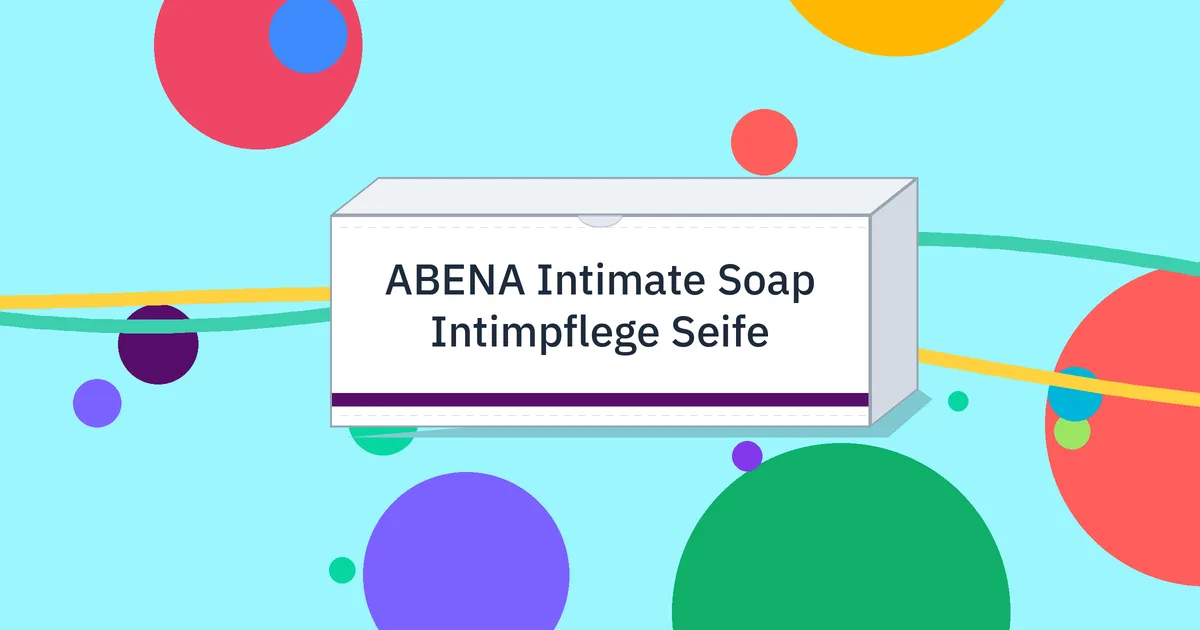 Symbolbild: Packung mit der Aufschrift ABENA Intimate Soap Intimpflege Seife (PZN 18502481) – Verfügbarkeit und Bezug in Apotheken in Frankfurt am Main