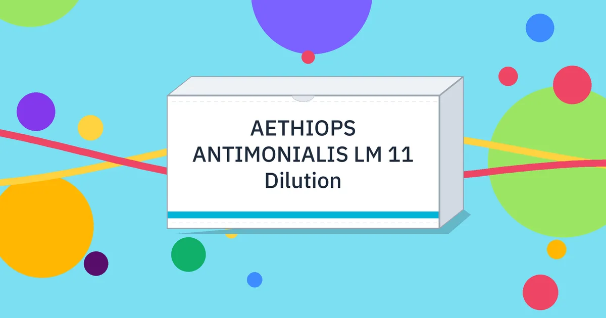 Symbolbild: Packung mit der Aufschrift AETHIOPS ANTIMONIALIS LM 11 Dilution (PZN 13301045) – Verfügbarkeit und Bezug in Apotheken in Frankfurt am Main