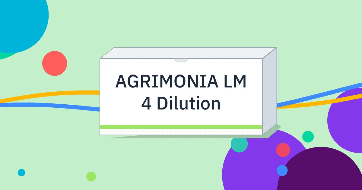 Symbolbild: Packung mit der Aufschrift AGRIMONIA LM 4 Dilution (PZN 13306812) – Verfügbarkeit und Bezug in Apotheken in Frankfurt am Main