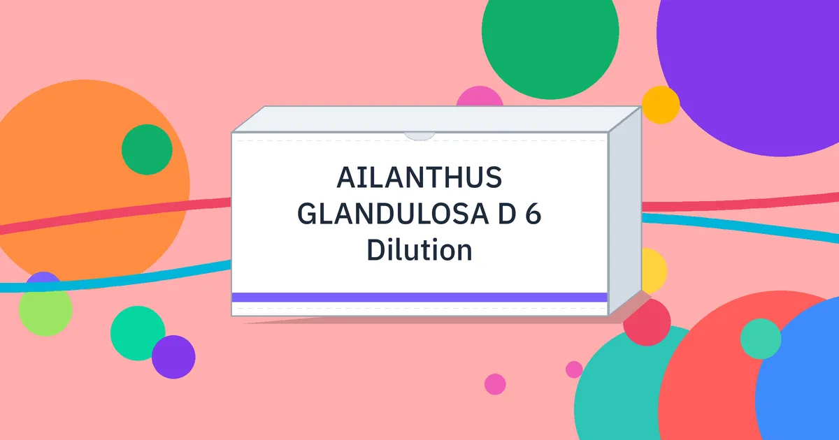 Symbolbild: Packung mit der Aufschrift AILANTHUS GLANDULOSA D 6 Dilution (PZN 07157934) – Verfügbarkeit und Bezug in Apotheken in Frankfurt am Main