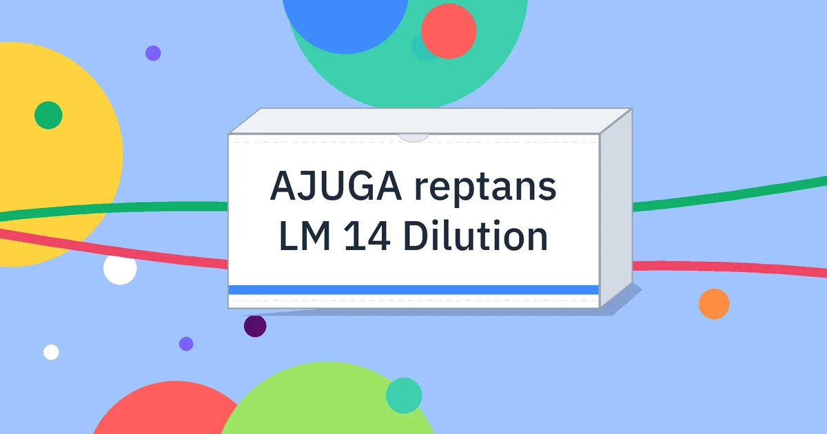 Symbolbild: Packung mit der Aufschrift AJUGA reptans LM 14 Dilution (PZN 13308343) – Verfügbarkeit und Bezug in Apotheken in Frankfurt am Main