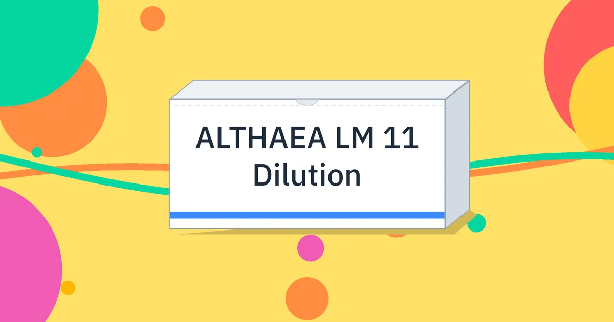 Symbolbild: Packung mit der Aufschrift ALTHAEA LM 11 Dilution (PZN 13315254) – Verfügbarkeit und Bezug in Apotheken in Frankfurt am Main