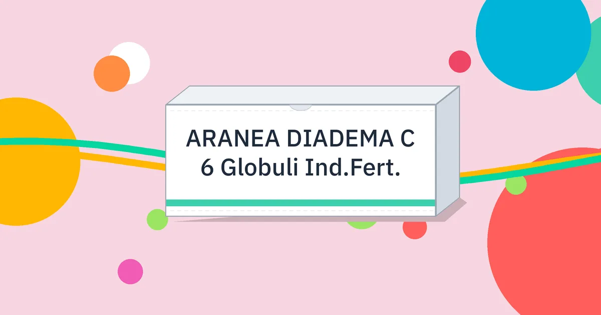 Symbolbild: Packung mit der Aufschrift ARANEA DIADEMA C 6 Globuli Ind.Fert. (PZN 17643452) – Verfügbarkeit und Bezug in Apotheken in Frankfurt am Main