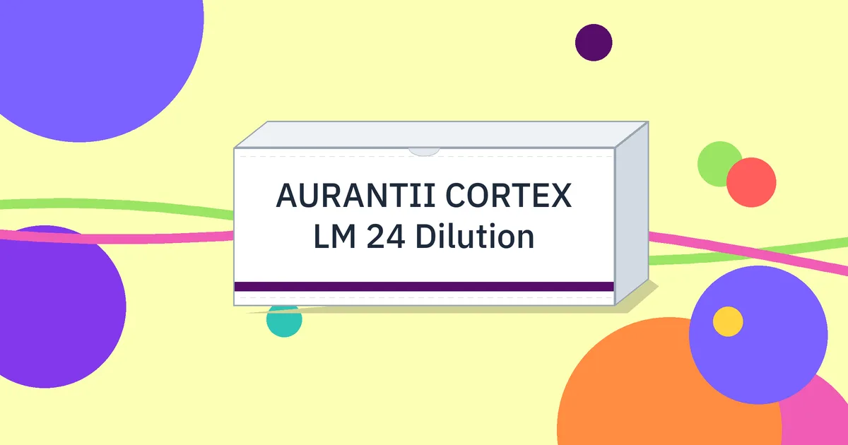 Symbolbild: Packung mit der Aufschrift AURANTII CORTEX LM 24 Dilution (PZN 13373317) – Verfügbarkeit und Bezug in Apotheken in Frankfurt am Main