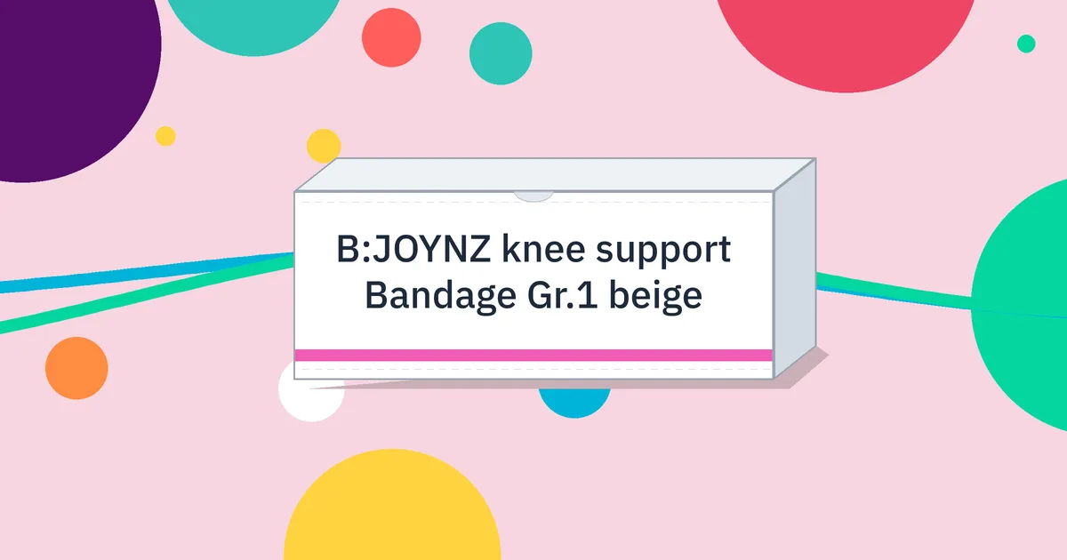 Symbolbild: Packung mit der Aufschrift B:JOYNZ knee support Bandage Gr.1 beige (PZN 20522373) – Verfügbarkeit und Bezug in Apotheken in Frankfurt am Main