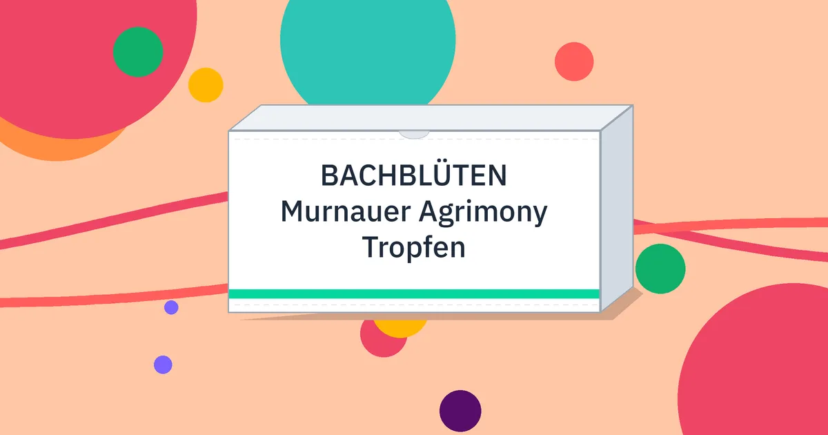 Symbolbild: Packung mit der Aufschrift BACHBLÜTEN Murnauer Agrimony Tropfen (PZN 07752430) – Verfügbarkeit und Bezug in Apotheken in Frankfurt am Main