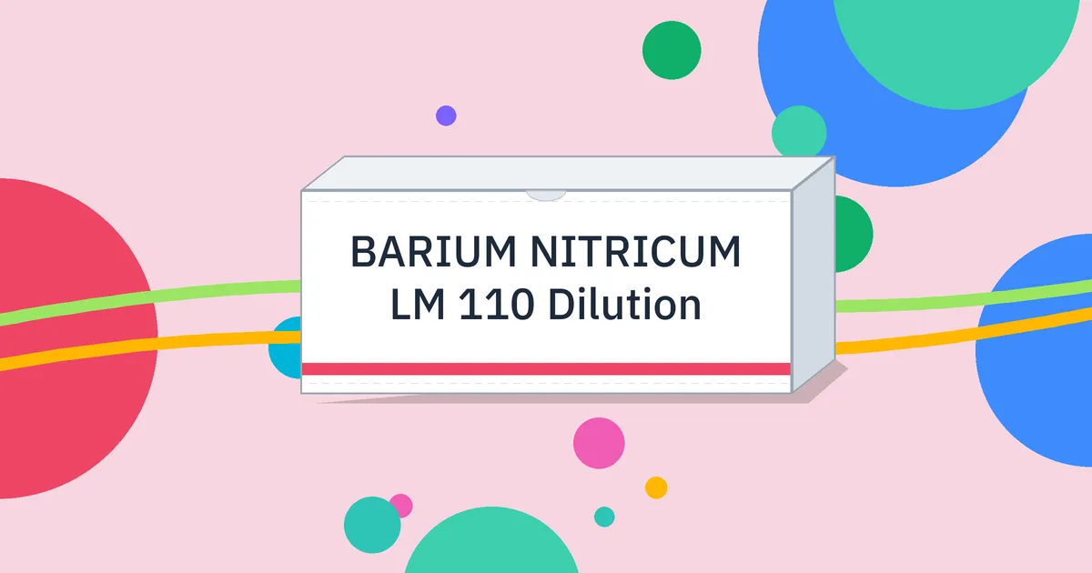 Symbolbild: Packung mit der Aufschrift BARIUM NITRICUM LM 110 Dilution (PZN 13378125) – Verfügbarkeit und Bezug in Apotheken in Frankfurt am Main